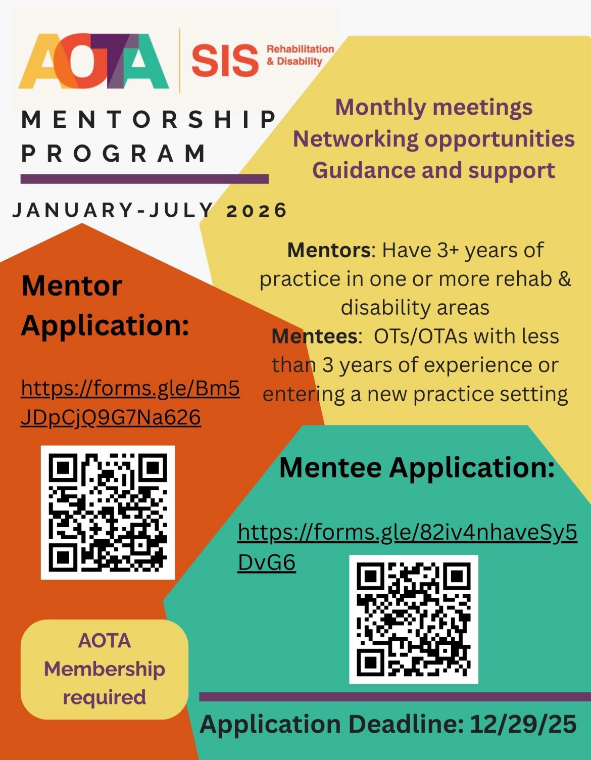 AOTA Mentorship Program | OT Association of Hawaii
